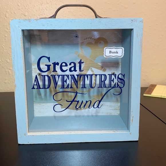 Accents | Great Adventure Fund Box Bank | Poshmark